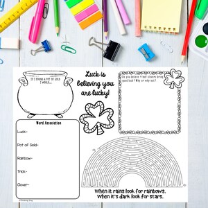 St. Patrick's Day Activity Journal for Kids (digital Download) - Etsy