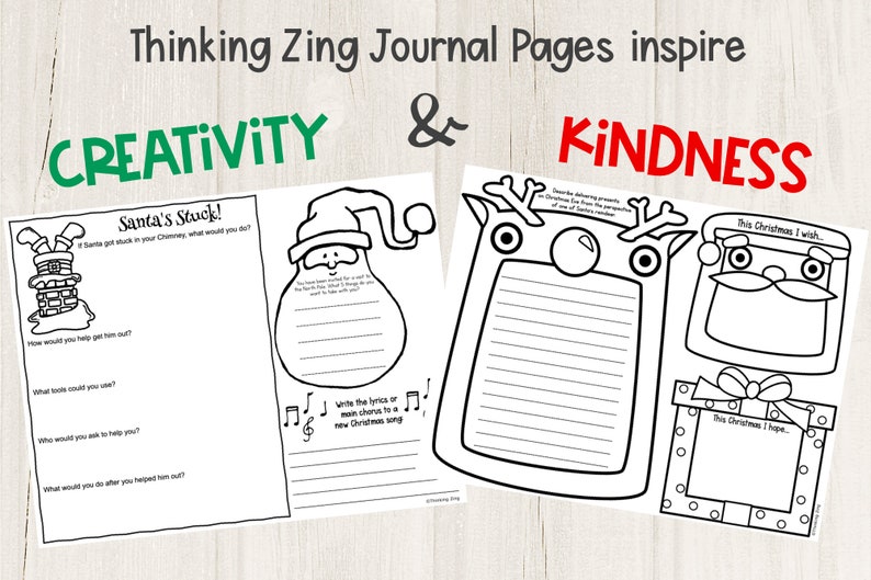 Christmas Journal for Kids Printable Activity Pages for Inspiring ...