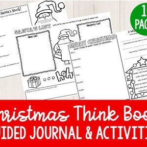 Christmas Journal for Kids Printable Activity Pages for Inspiring ...