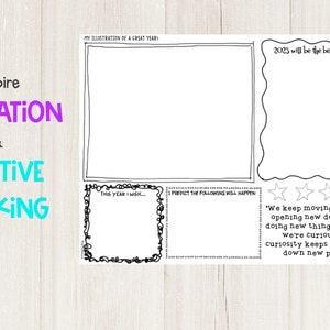 Printable New Year's Journal for Kids Guided Activity Pages for ...