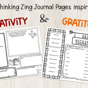 Thanksgiving Journal for Kids Printable Activity Pages for Inspiring ...