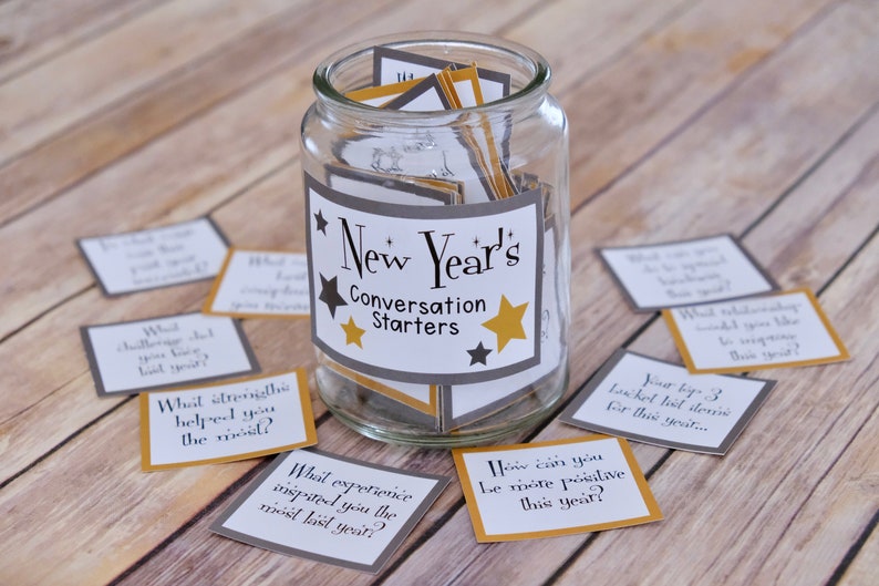 New Year's Conversation Starter Cards: Family Reflection (digital ...