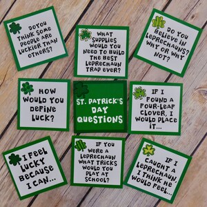 St. Patrick's Day Conversation Starters - Printable Instant Download - Etsy