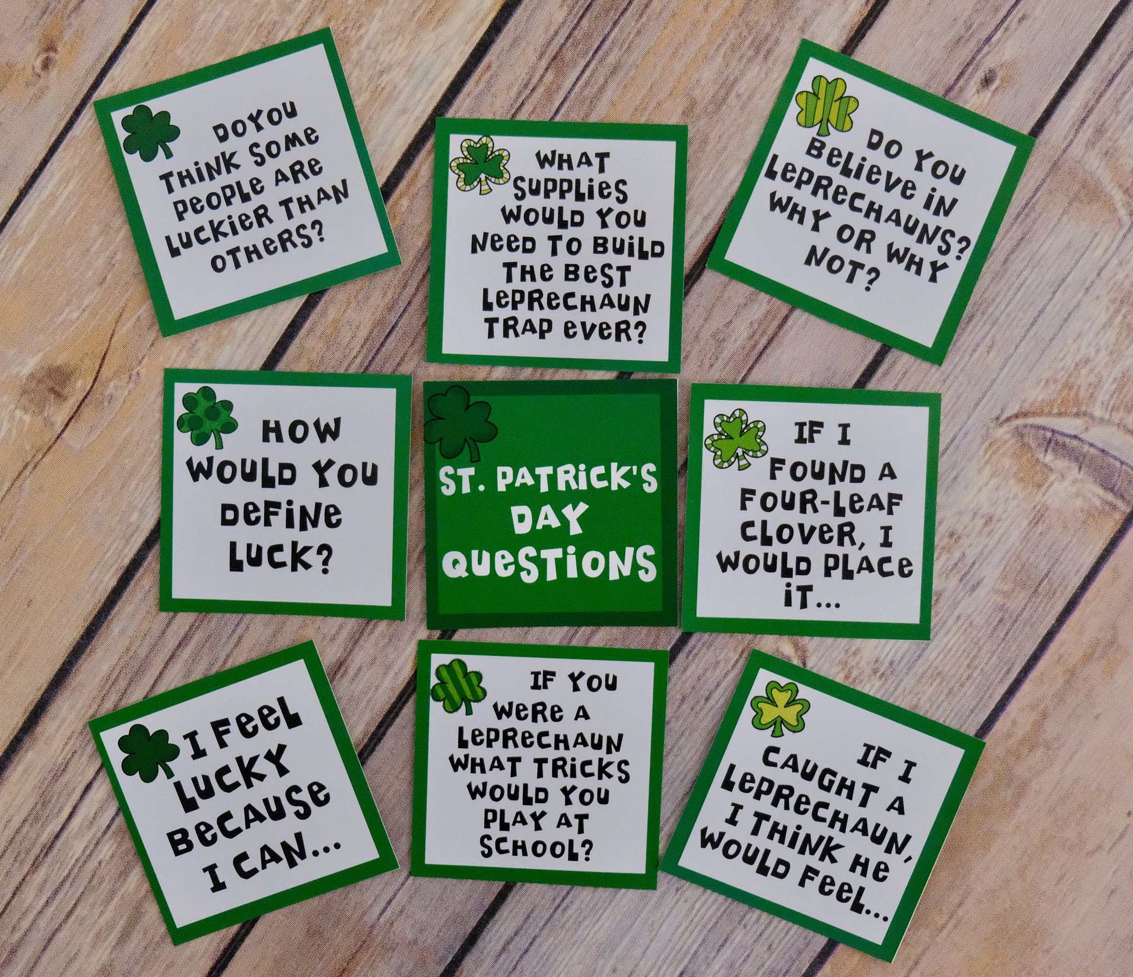 St. Patrick's Day Conversation Starters - Printable Instant Download - Etsy