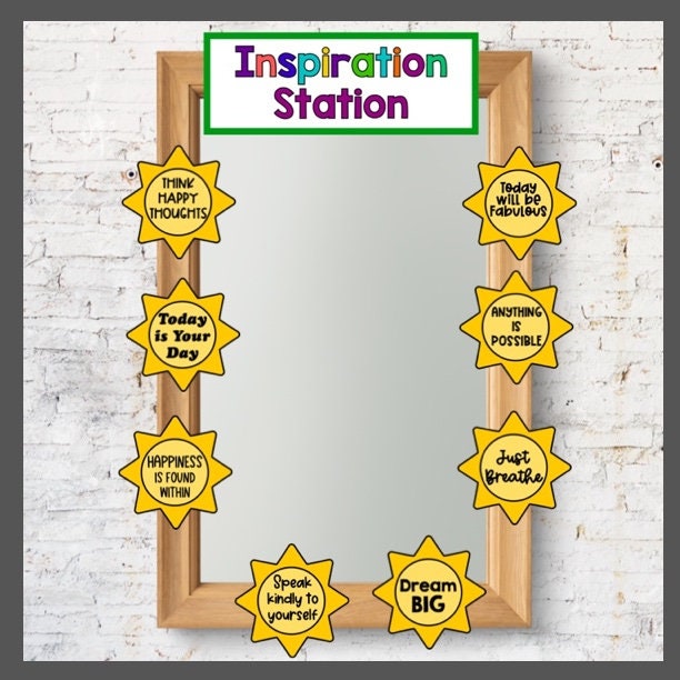 Affirmation Station Classroom Weekgrat Blue Summer And Winter ...