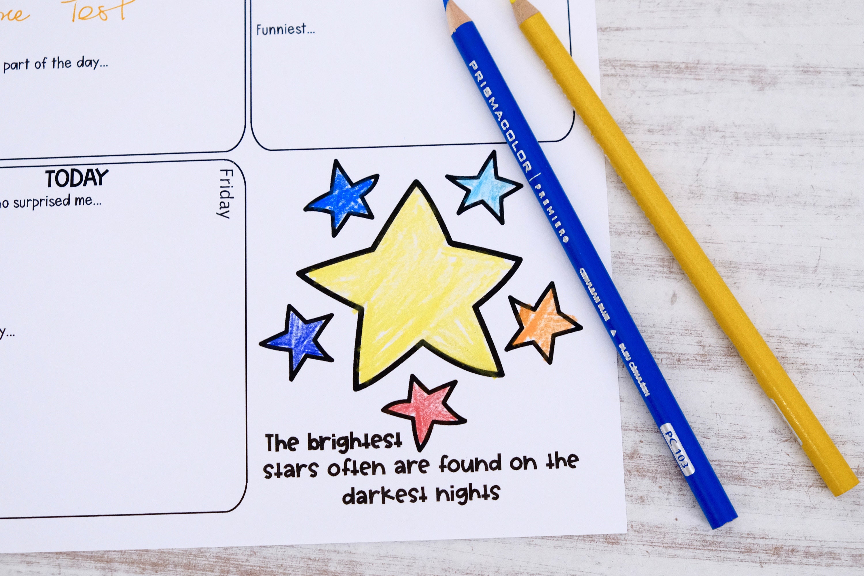 Guided Journal Pages for Kids Student Reflections Journal Prompts for ...