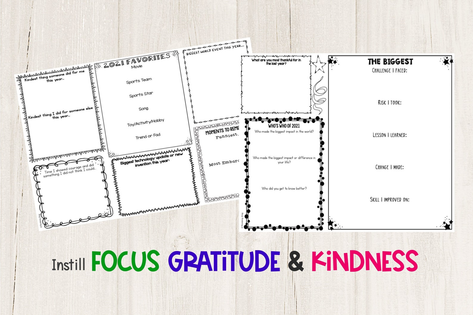 Printable New Year's Journal for Kids Guided Activity - Etsy