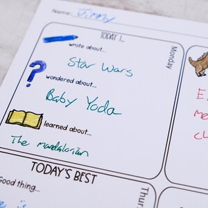 Guided Journal Pages for Kids - Student Reflections - Journal Prompts ...