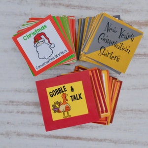 Holiday Bundle of Conversation Starters for Families Printable ...