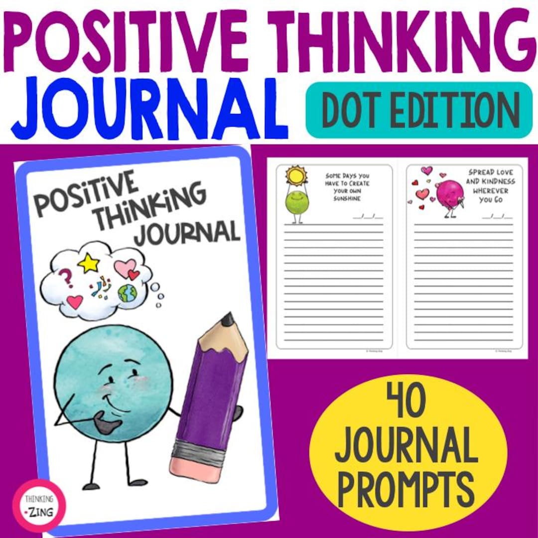 Positive Thinking Journal for Kids: Mindfulness Prompts (digital ...