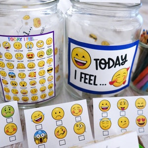 Feelings Jar, Kids Daily Reflection, Feelings Chart, Emotions Chart ...