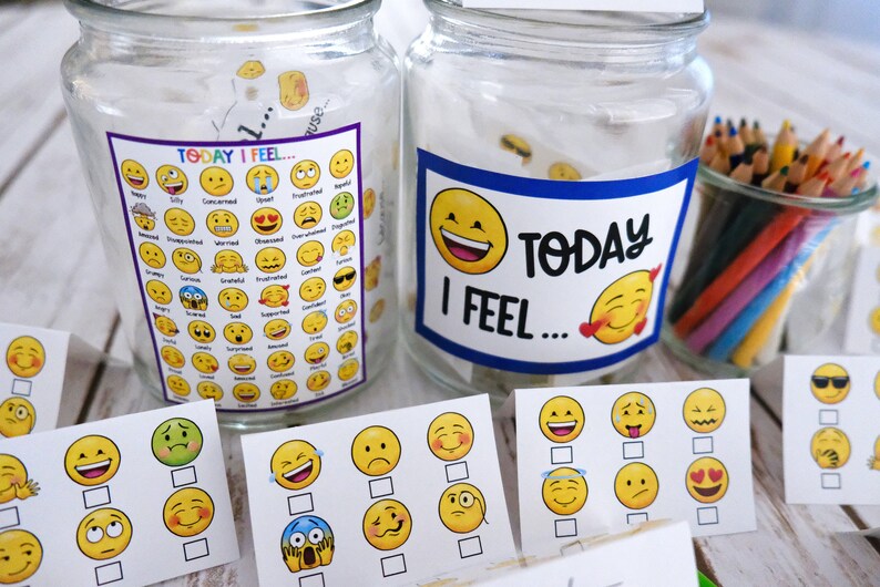 Feelings Jar, Kids Daily Reflection, Feelings Chart, Emotions Chart ...
