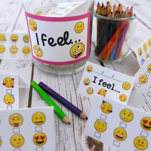 Feelings Jar, Kids Daily Reflection, Feelings Chart, Emotions Chart ...