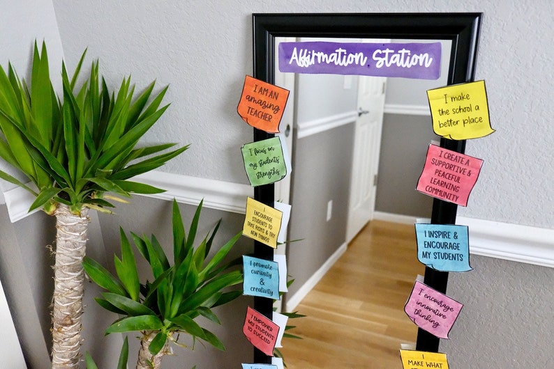 Teacher Affirmation Station Printable: Appreciation Decor (digital ...