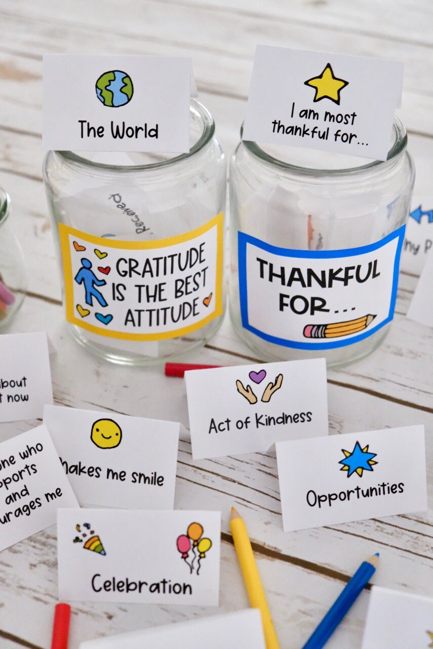 Gratitude Jar Prompts: Printable Family Activity (digital Download) - Etsy