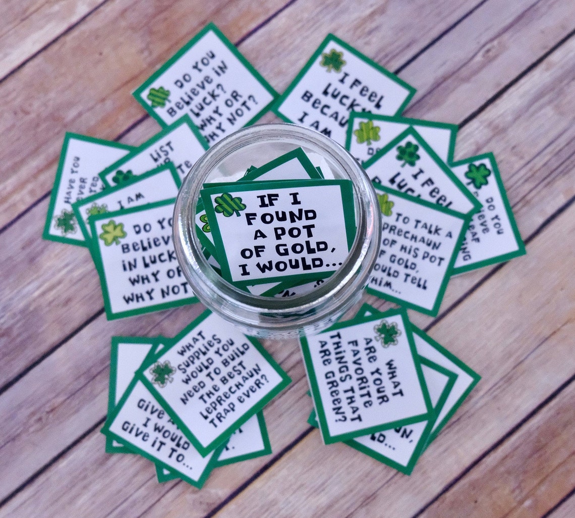 St. Patrick's Day Conversation Starters - Printable Instant Download - Etsy