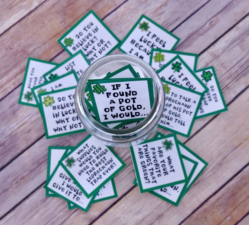 St. Patrick's Day Conversation Starters - Printable Instant Download - Etsy