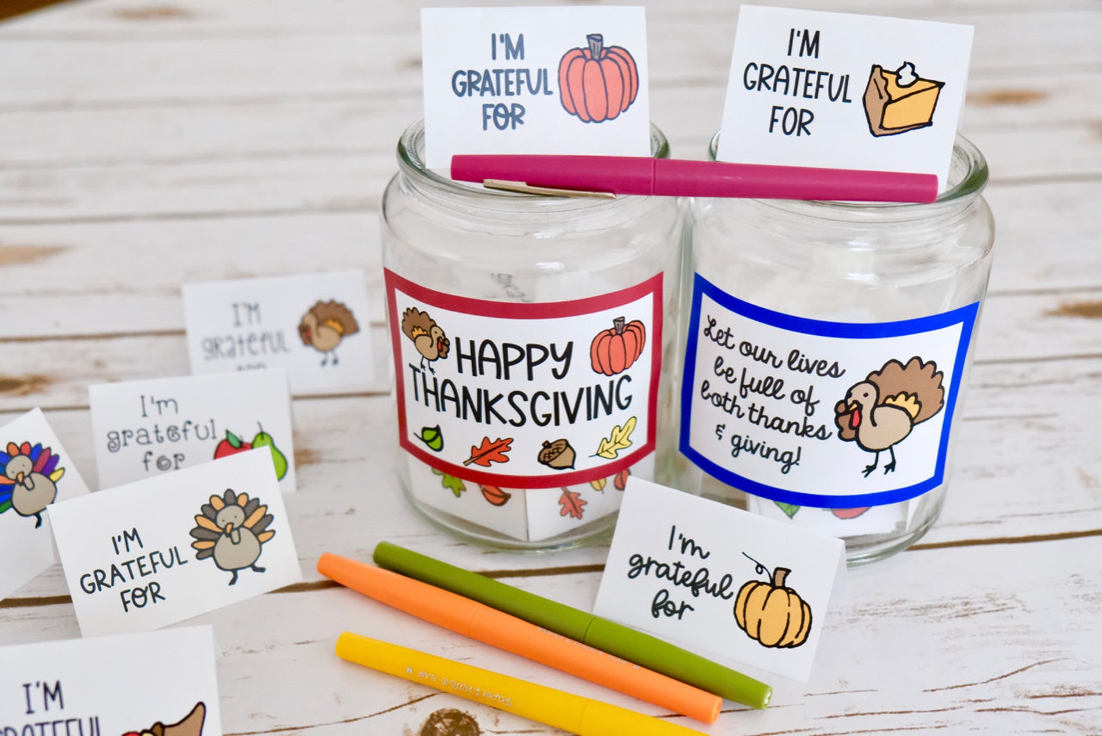 Thanksgiving Family Gratitude Jar a Printable Make Your Own Jar ...