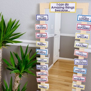Affirmation Station Mirror: Classroom Decor, Positive Student Messages ...