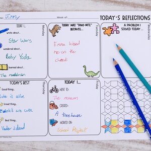 Guided Journal Pages for Kids - Student Reflections - Journal Prompts ...