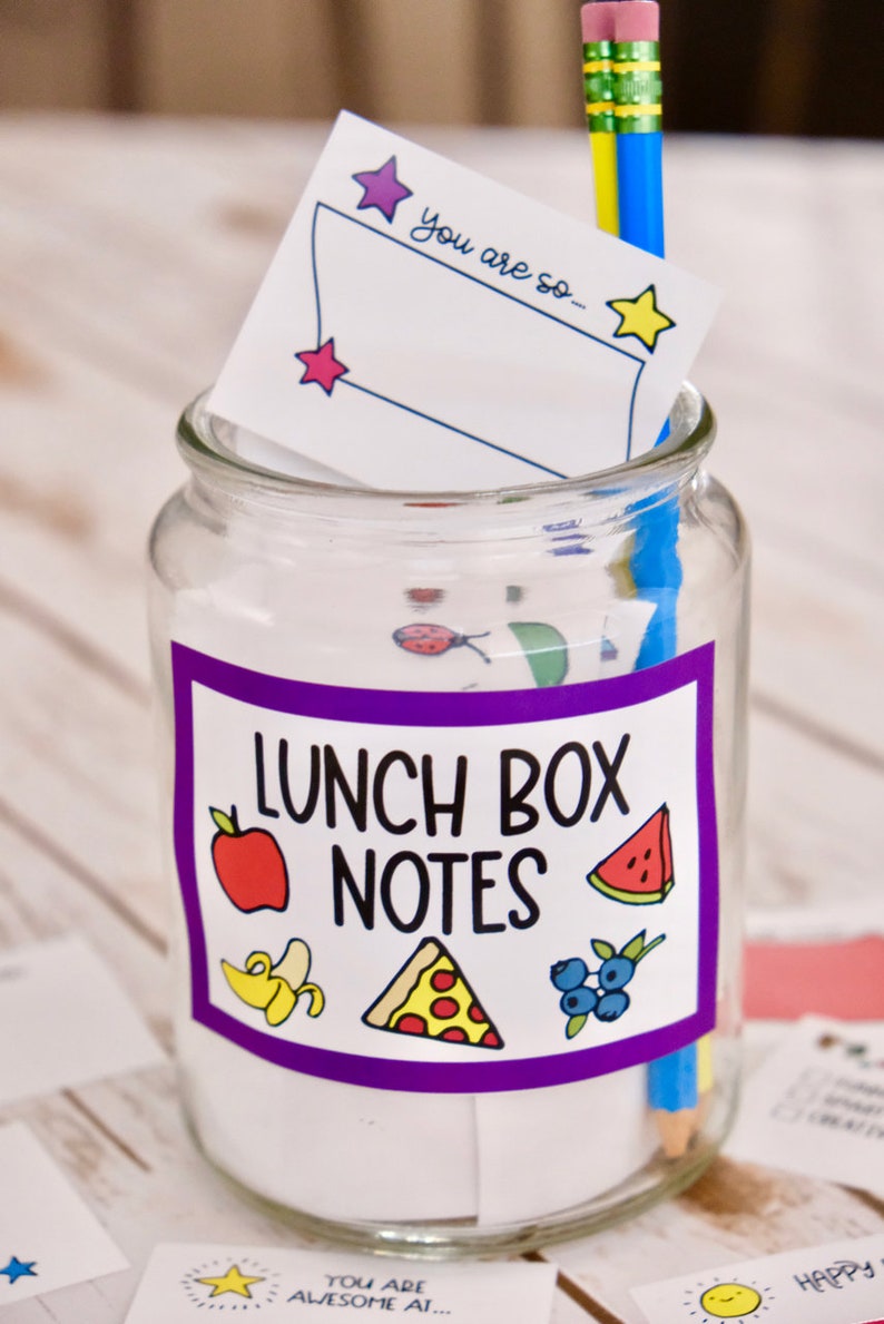 Lunch Box Notes Kindness Cards Family Notes Printable - Etsy