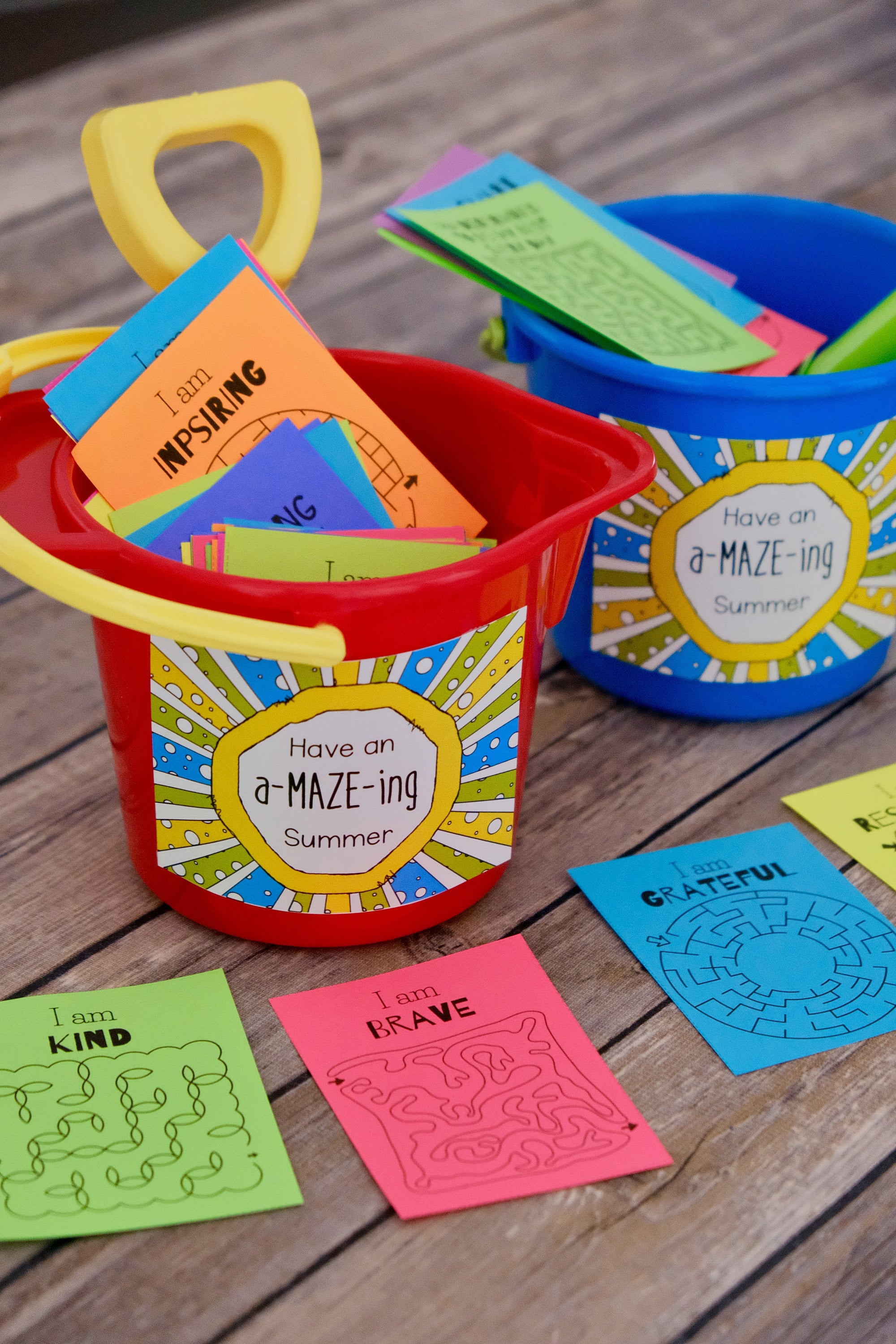 Affirmation Maze Cards, Kids Mazes, Maze Puzzles, Inspirational ...