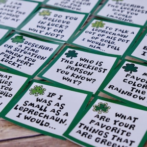 St. Patrick's Day Conversation Starters - Printable Instant Download - Etsy