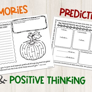 Thanksgiving Journal for Kids Printable Activity Pages for Inspiring ...