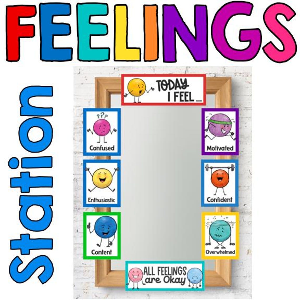 Feelings Station | SEL Activity | Decor | Counselor Office | Bulletin ...