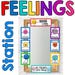 Feelings Station SEL Activity Decor Counselor Office Bulletin Board ...