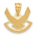 14K Yellow Gold US Air Force Pendant - Etsy