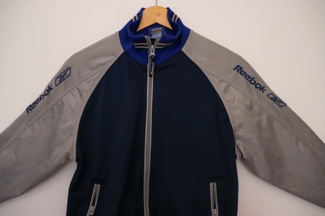 Vintage Reebok Sport Jacket 2 Logo on the Hands Color Grey Size S - Etsy