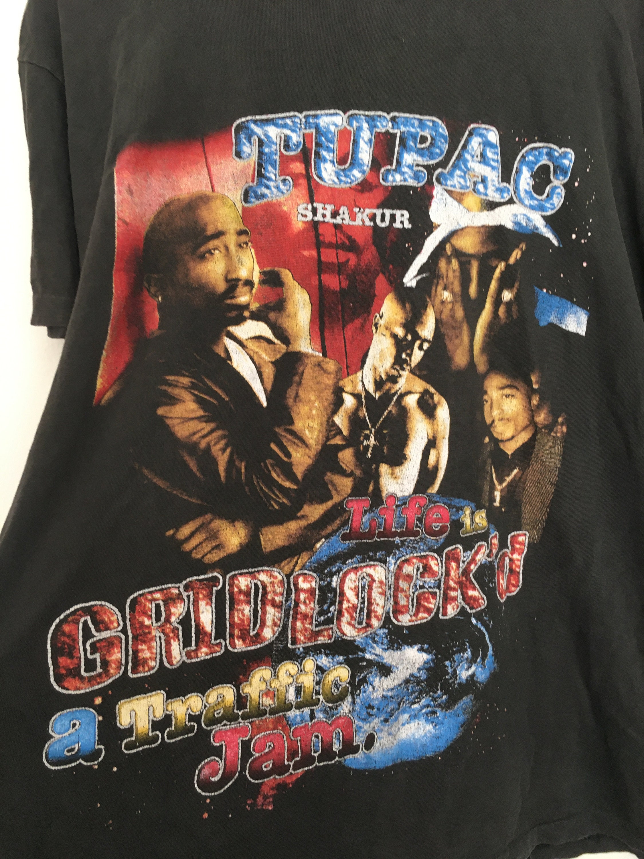 Vintage 2pac / Tupac Shakur Gridlock I Ain't Mad at Cha' Rap Tee 90's ...