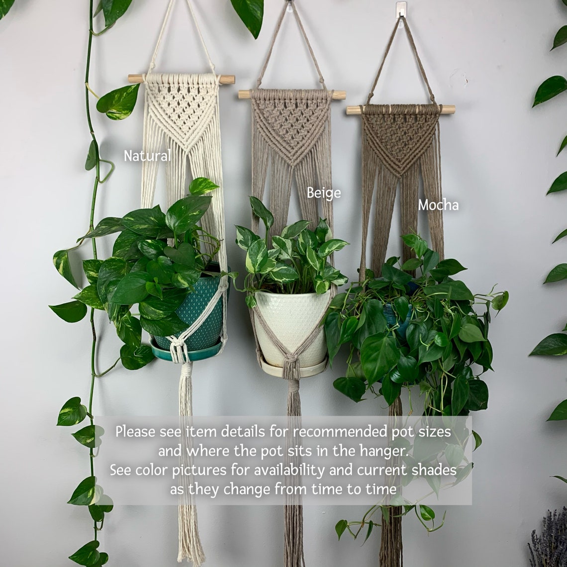 Macrame Plant Hanger Macrame Wall Plant Holder Macrame - Etsy