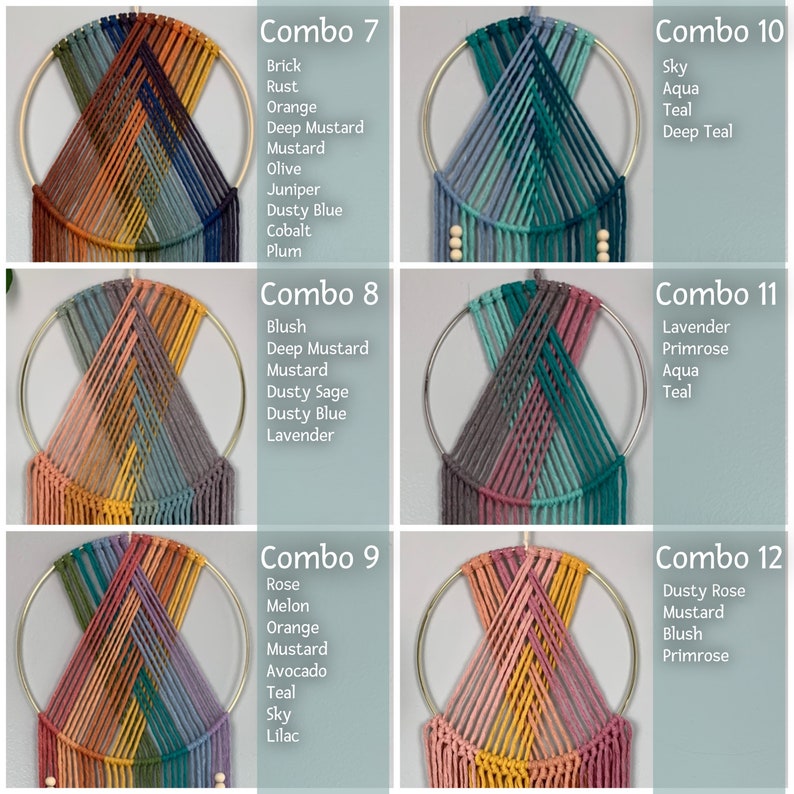 Macrame Hoop Wall Hanging Custom Macrame Boho Decor - Etsy