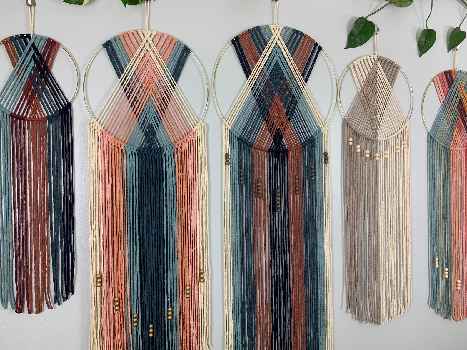 Macrame Hoop Wall Hanging Custom Macrame Boho Decor - Etsy