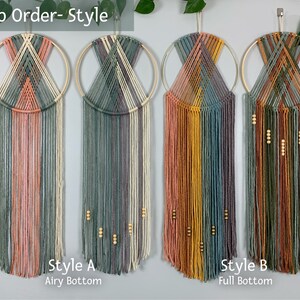 Macrame Hoop Wall Hanging Custom Macrame Boho Decor - Etsy