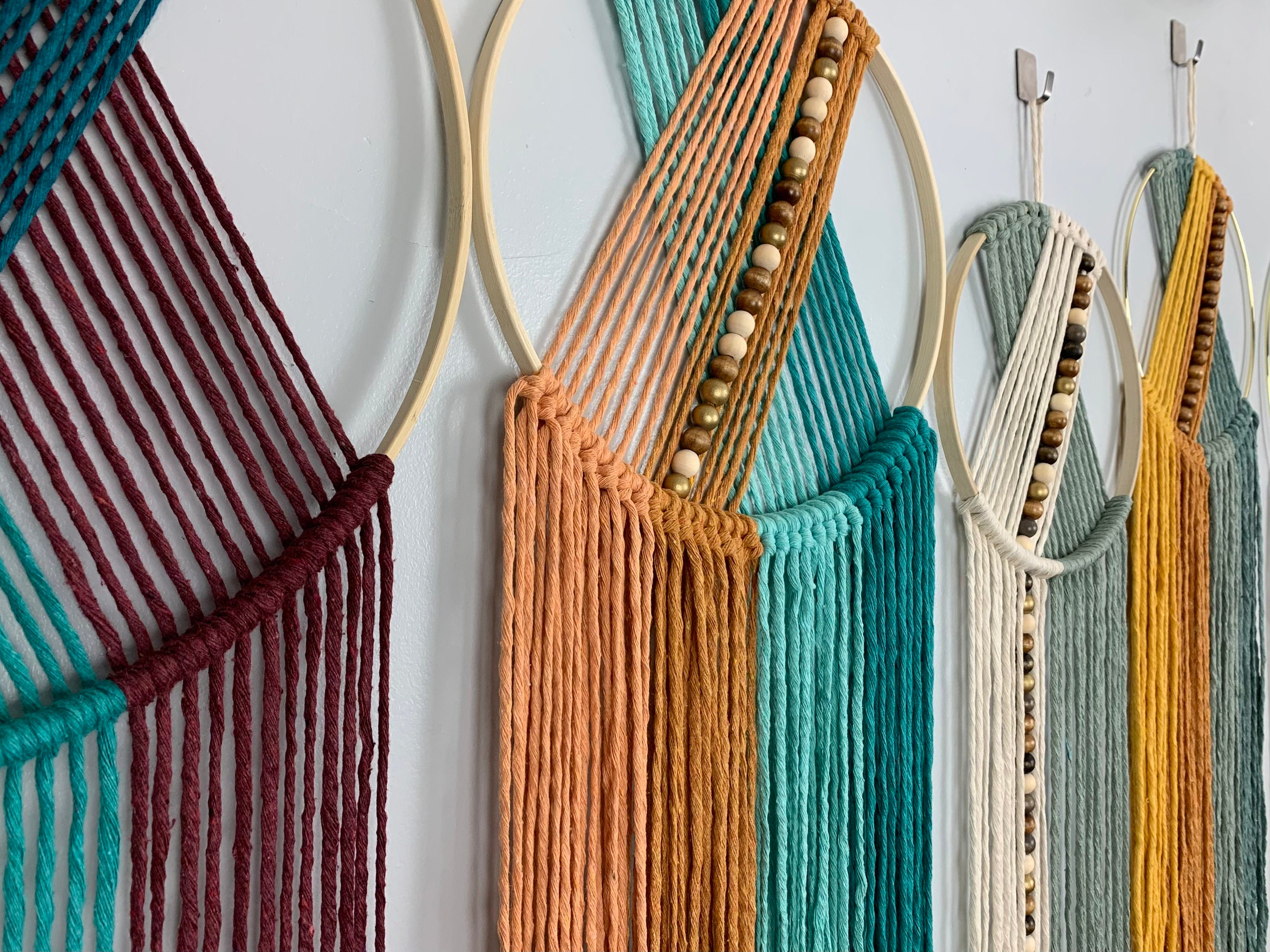 Macrame Hoop Wall Hanging Custom Macrame Boho Decor - Etsy