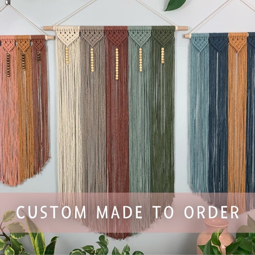 Macrame Hoop Wall Hanging Custom Macrame Boho Decor - Etsy