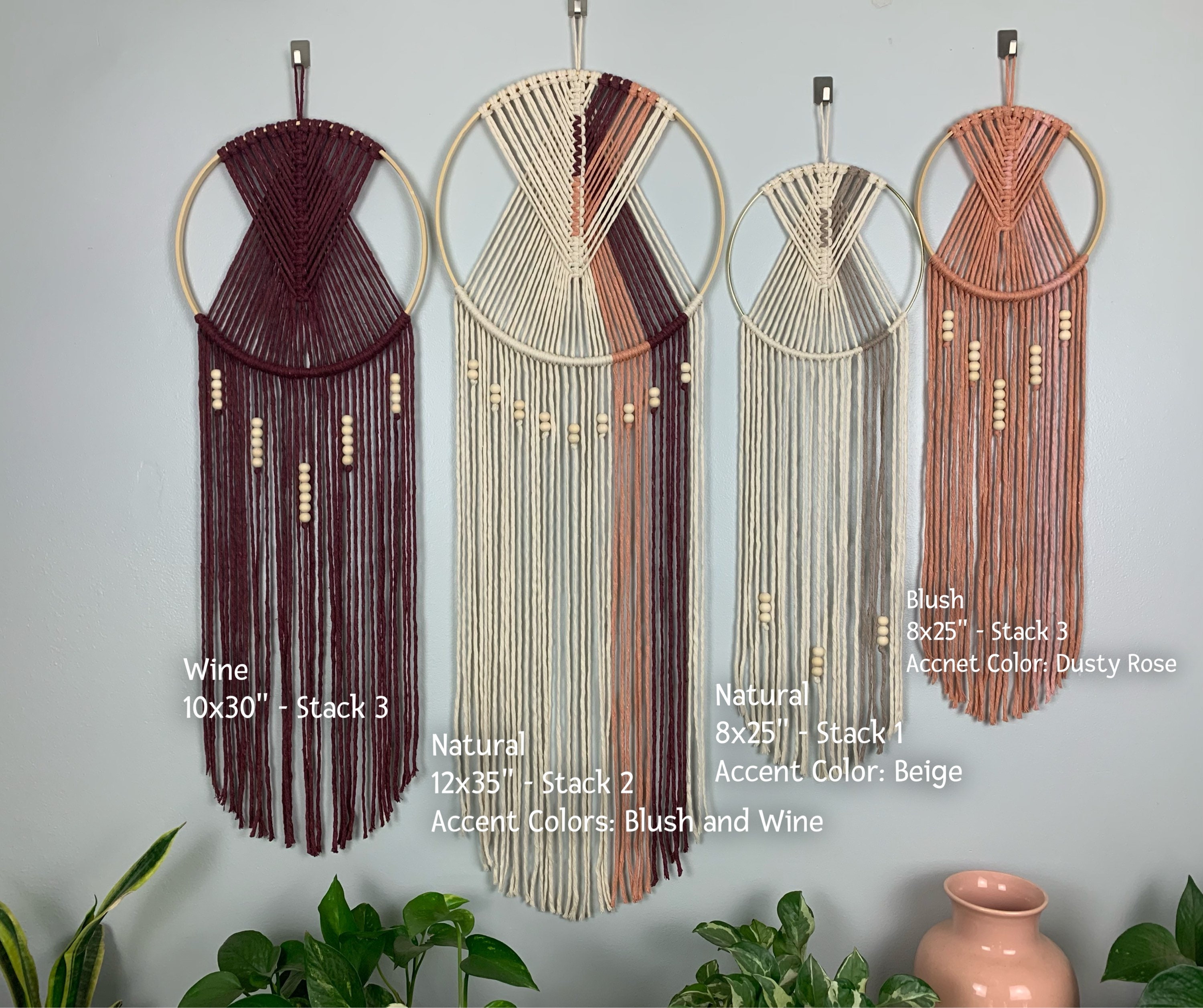 Macrame Hoop Wall Hanging Custom Macrame Boho Decor - Etsy