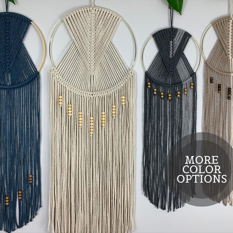 Métal Macramé Hoop - Etsy