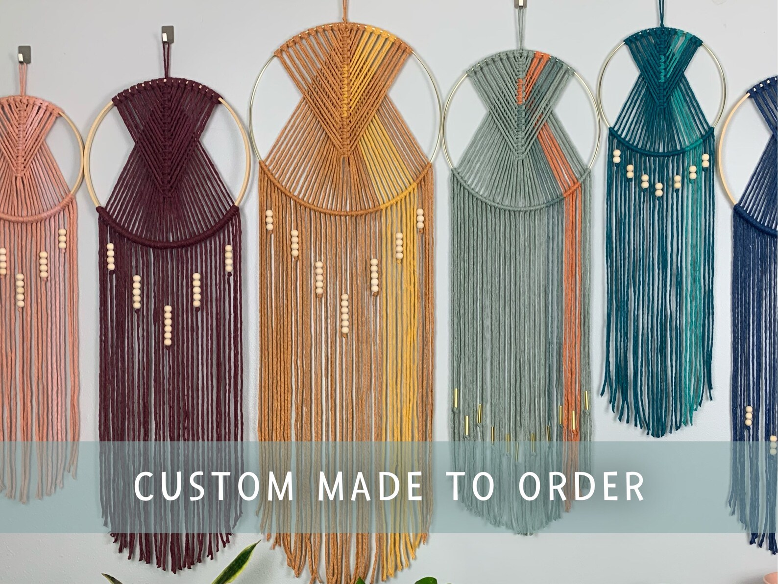 Macrame Hoop Wall Hanging Custom Macrame Boho Decor - Etsy