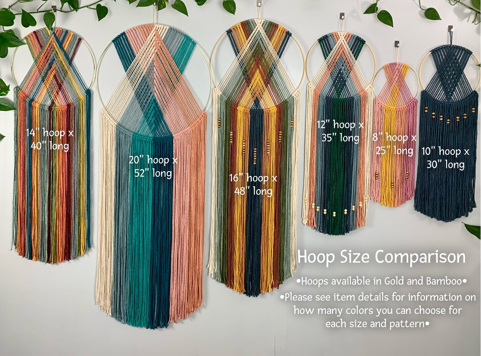 Macrame Hoop Wall Hanging Custom Macrame Boho Decor - Etsy