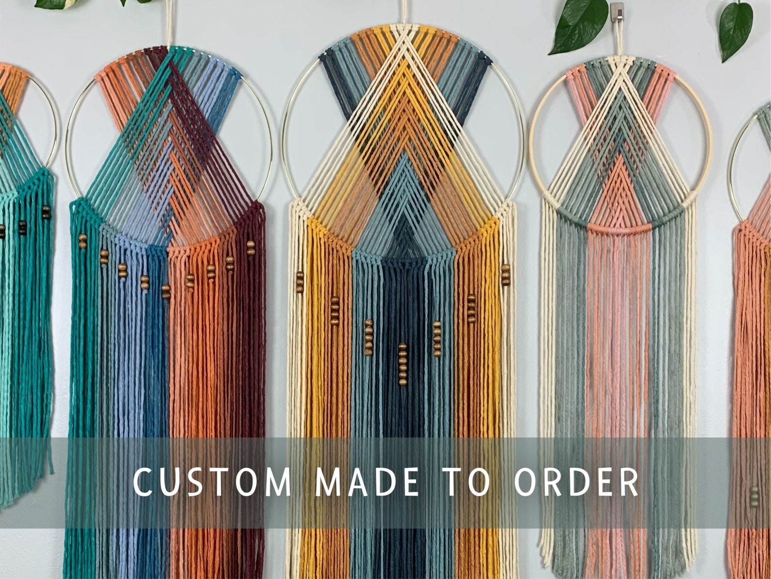 Macrame Hoop Wall Hanging Custom Macrame Boho Decor - Etsy