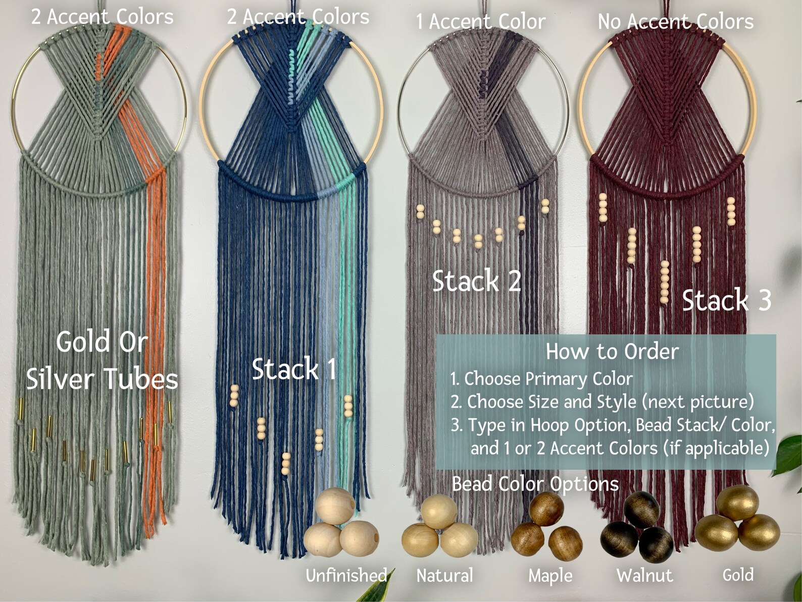 Macrame Hoop Wall Hanging Custom Macrame Boho Decor - Etsy