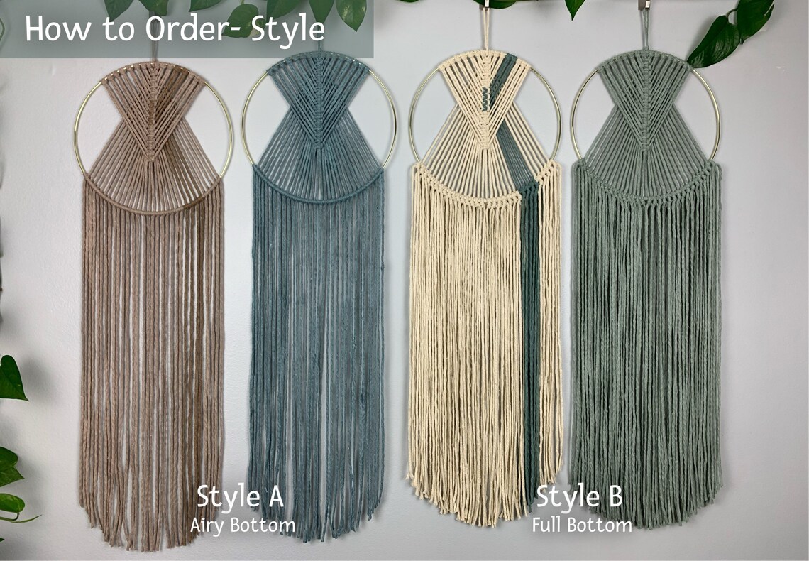 Macrame Hoop Wall Hanging Custom Macrame Boho Decor - Etsy