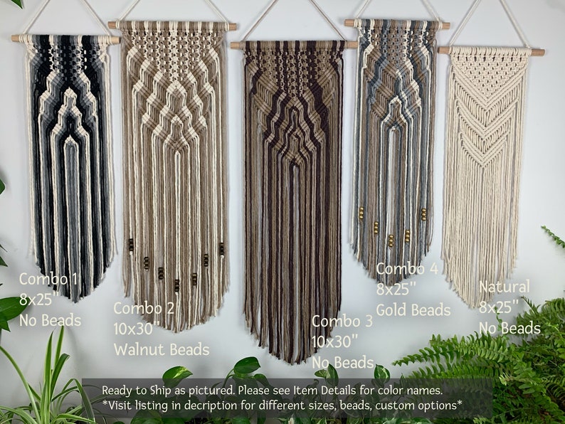 Macrame Wall Hanging Boho Decor Macrame Decor Modern - Etsy