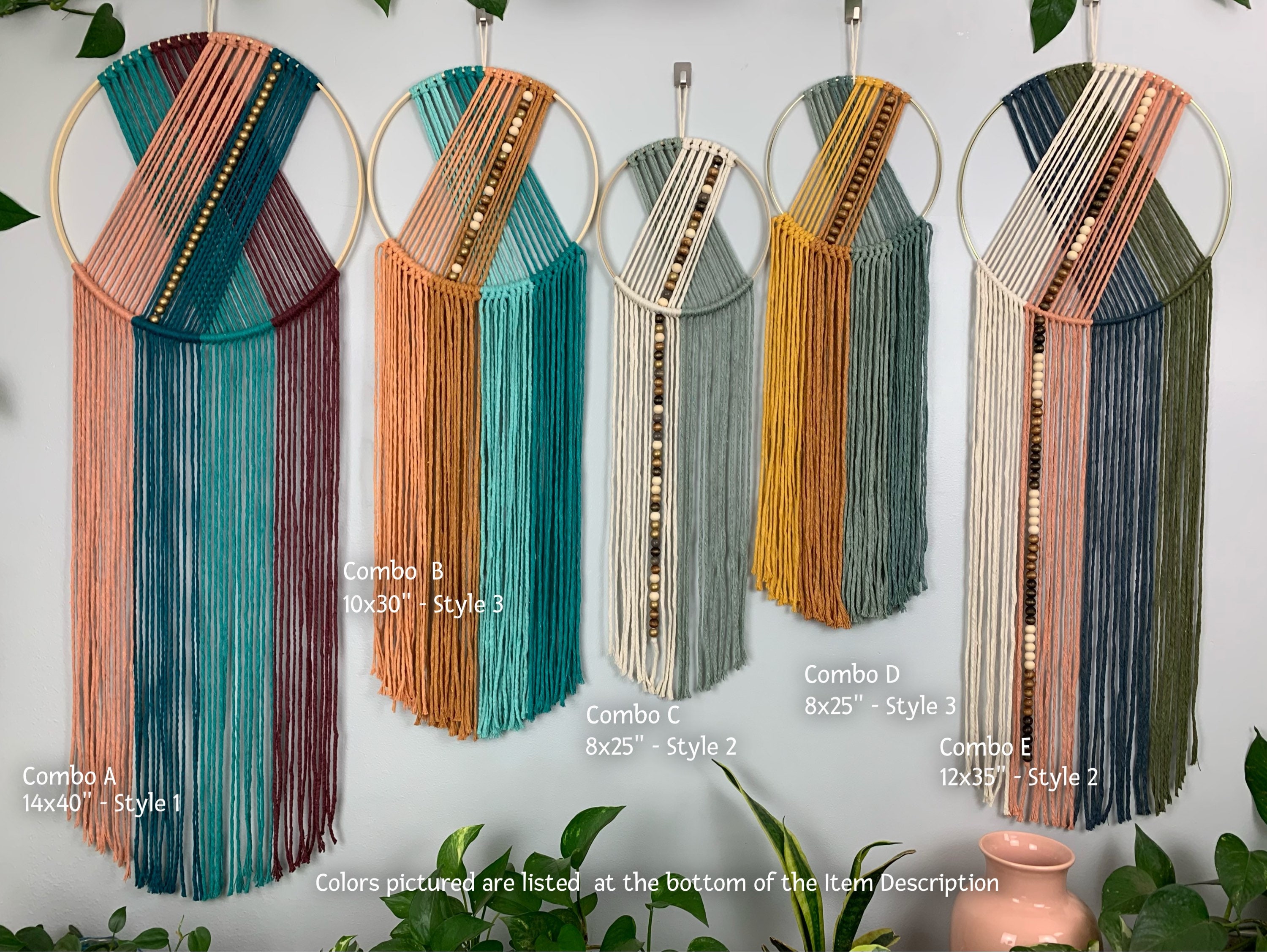 Macrame Hoop Wall Hanging Custom Macrame Boho Decor - Etsy