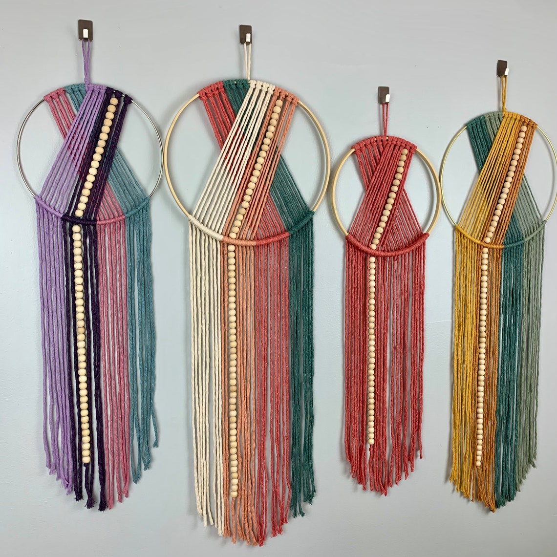 Macrame Hoop Wall Hanging Custom Macrame Boho Decor - Etsy