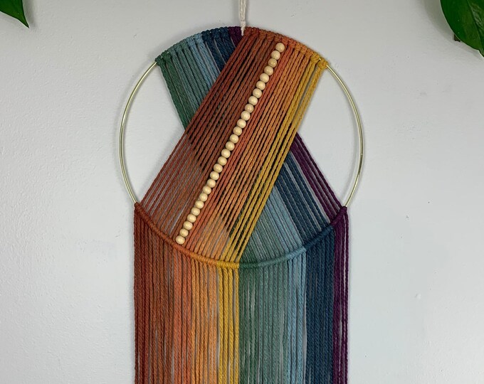 Macrame Hoop Wall Hanging / Boho Home Decor / Modern Macrame / Center ...